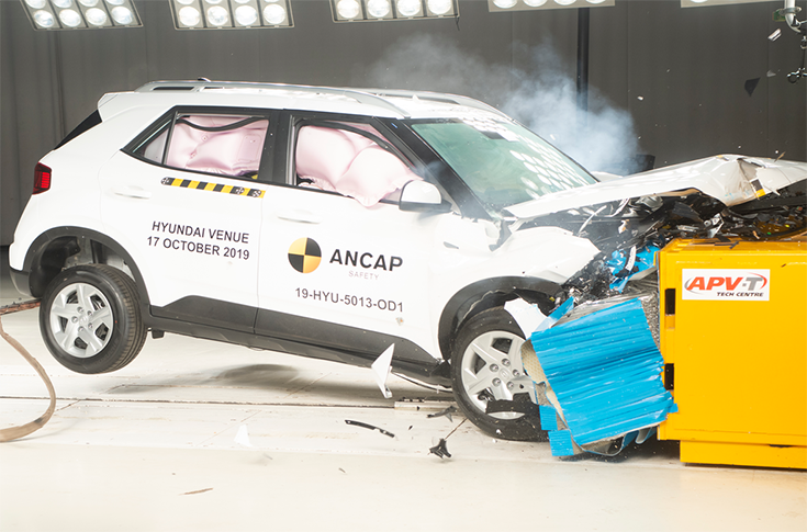 Hyundai Venue gets 4-star rating at ANCAP crash tests | Autocar ...